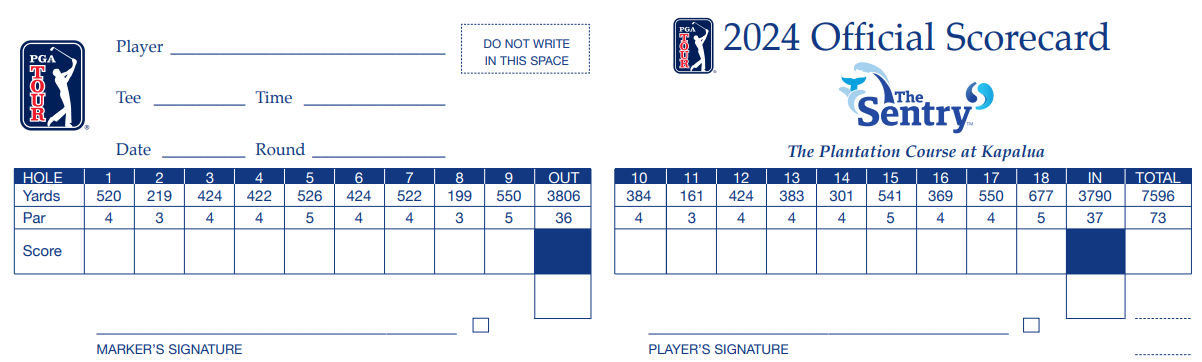 The Sentry at the Plantation Course at Kapalua – 2024 Preview ...